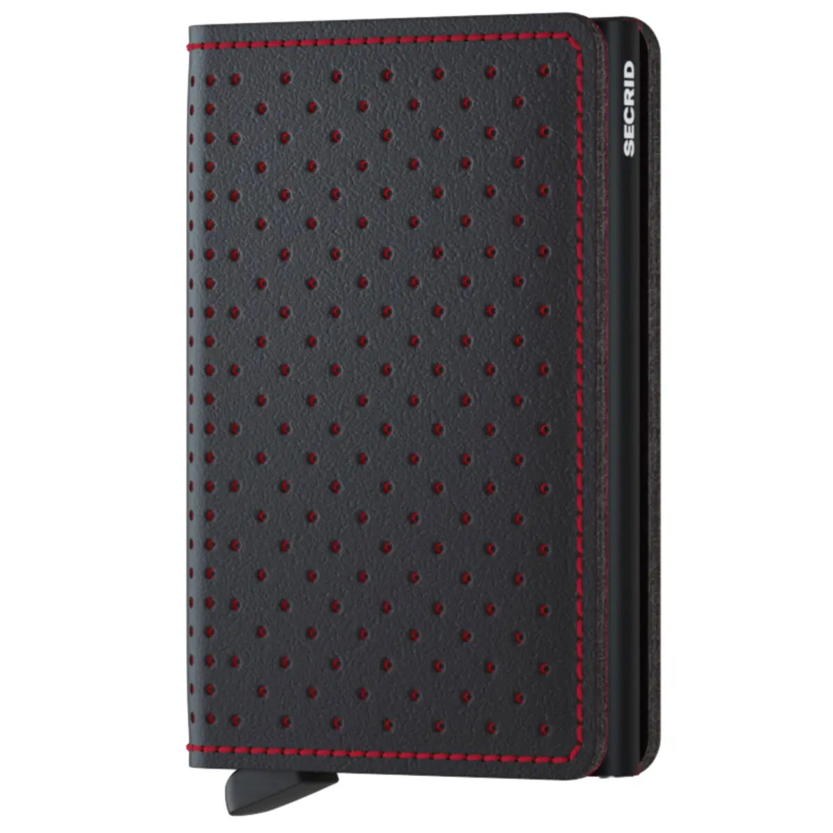 Slimwallet Compact RFID Wallet Black Red Card Slide – Travel Universe