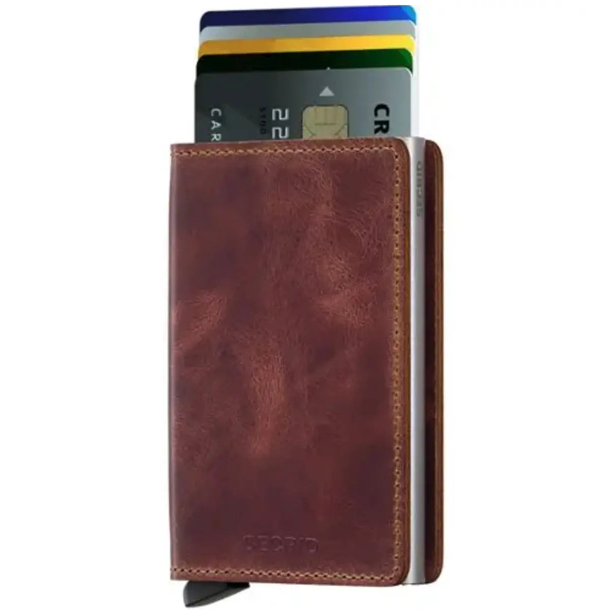 Secrid Slimwallet Card Slide Extra Cards Vintage Brown – Travel Universe