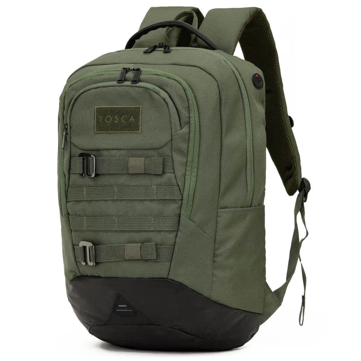 Tosca Combat 29L Khaki Backpack heavy duty zippers – Travel Universe